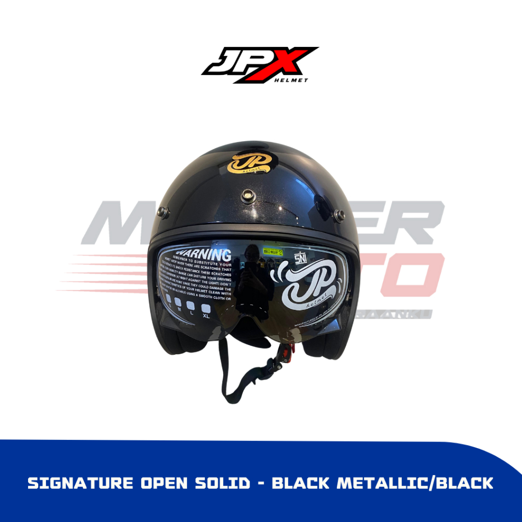 Jual Helm Half Face JP Signature Open Solid | Shopee Indonesia