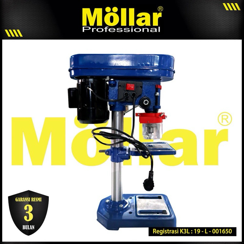 Jual mesin bor duduk 13mm mollar / bench drill 13mm mollar / drill ...