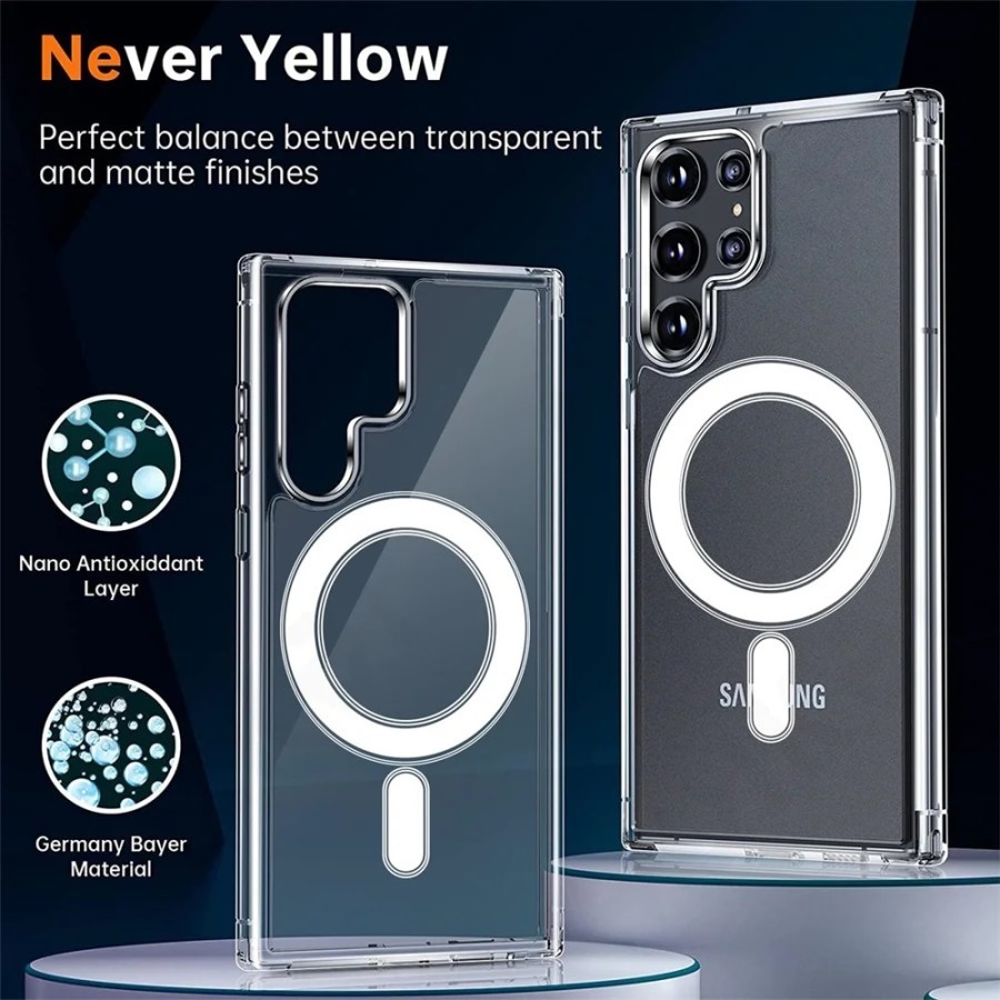 Jual MAGSAFE Clear Case SAMSUNG S25 ULTRA S24 S23 S22 S21 S24+ S23Ultra S22+ S21FE PLUS + FE ...