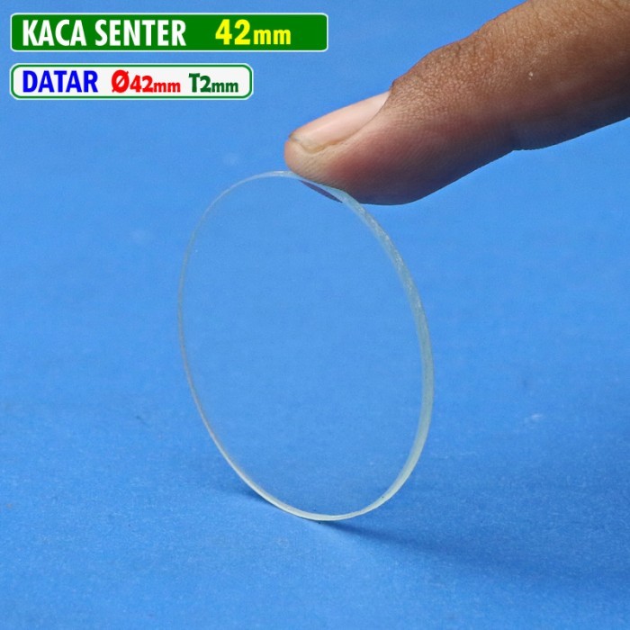 Jual Kaca Senter 42mm Depan Kepala C8 C10 C12 Bulat Datar Ultrafire Swat Led Diameter 42 mm ...