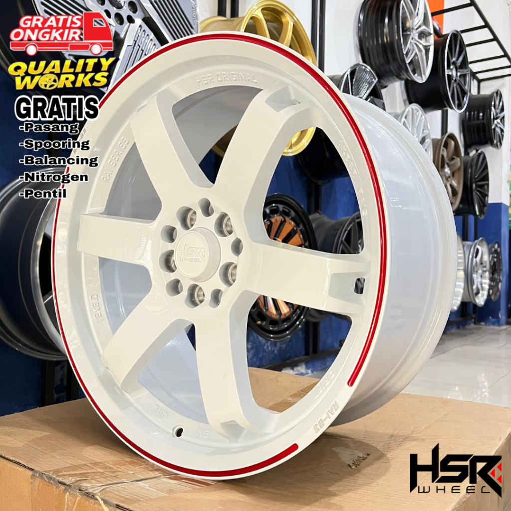 Jual Velg Racing Mobil Civic, Hrv, Wrv, Xpander, R18 Velg Modifikasi Hsr Wheel Rai-S3 | Shopee ...