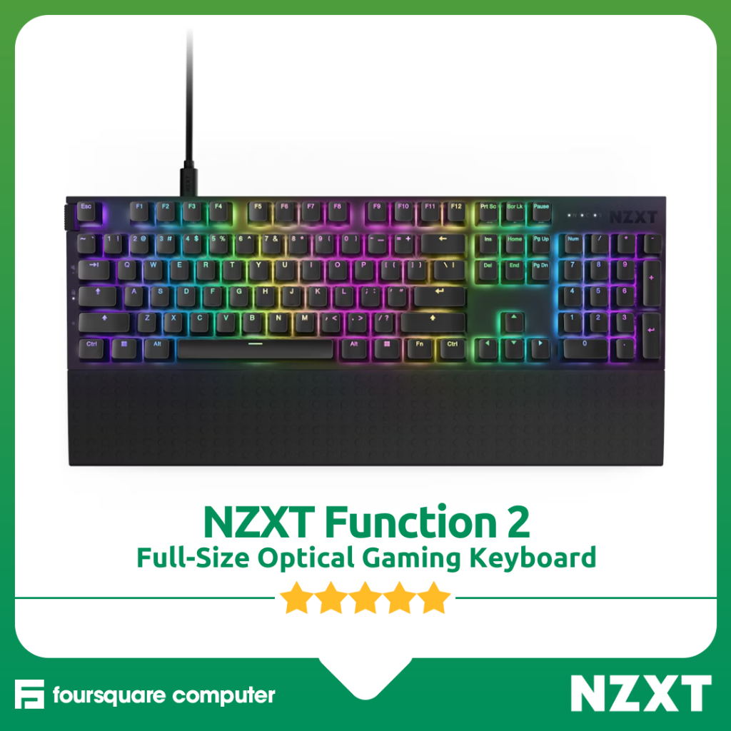 Jual NZXT Function 2 US Black Full Size Optical Gaming Keyboard ...