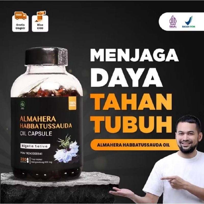 Jual HABBATUSSAUDA OIL CAPSULE Isi 200 ALMAHERA | Shopee Indonesia