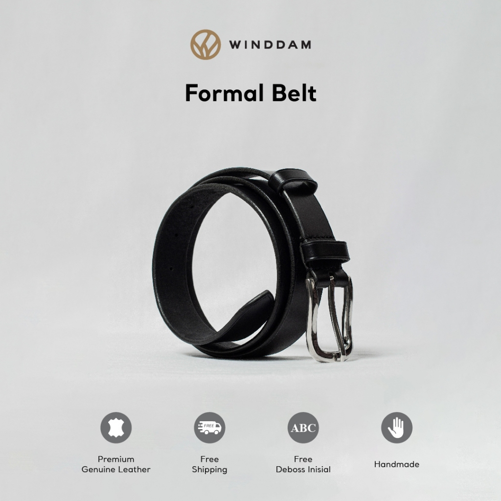 Jual WINDDAM - Sabuk / Ikat Pinggang Formal Kulit Asli - Formal Belt ...