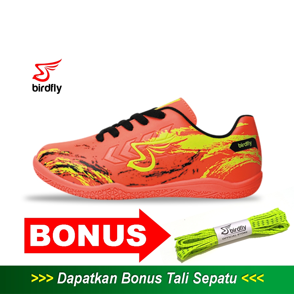 Jual Birdfly 34-37 Rocket FS TG Sepatu Futsal - Oranye | Shopee Indonesia
