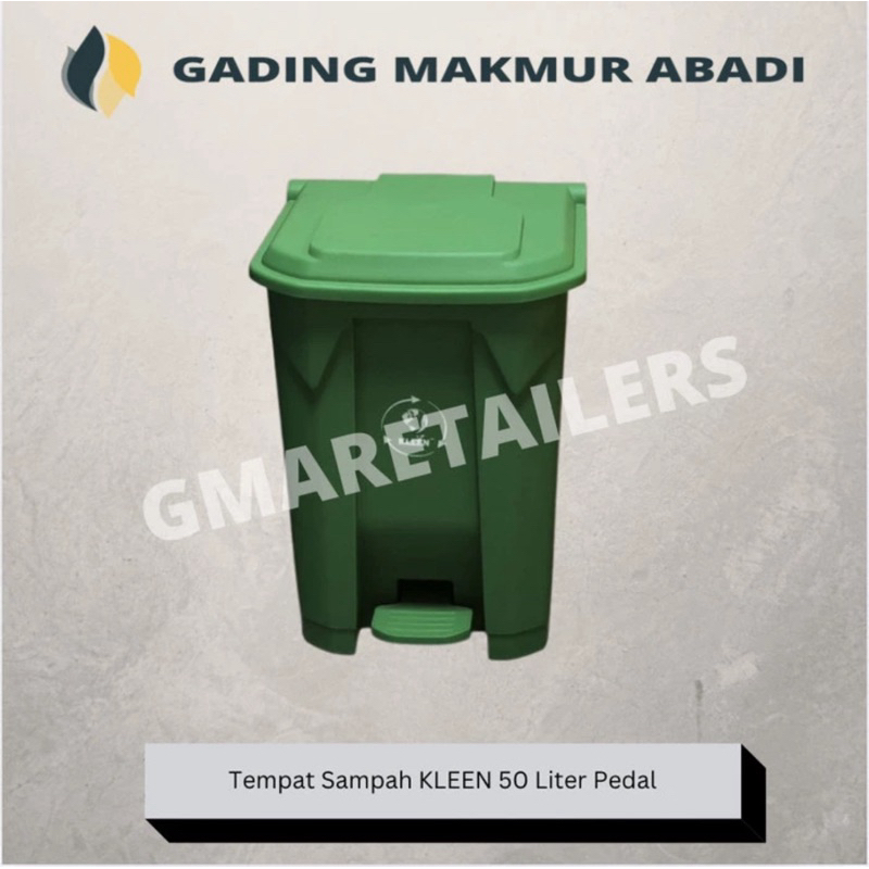 Jual Tempat Sampah Injak 50L HDPE dengan Pedal – KLEEN | Indoor Outdoor | Warna Lengkap | Shopee ...