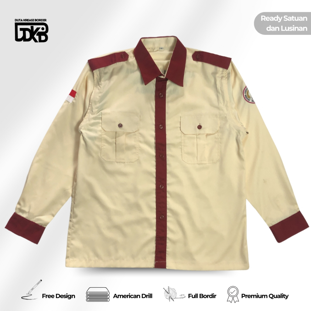 Jual Kemeja PDH 2 IN 1 Kemeja rompi | Shopee Indonesia