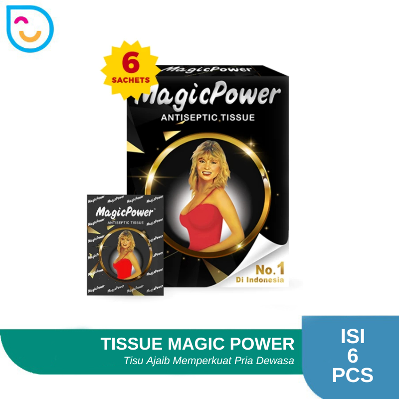 Jual Tisu Magic Power Isi 6 Sachet - Tissue Mejik Hitam Original ...