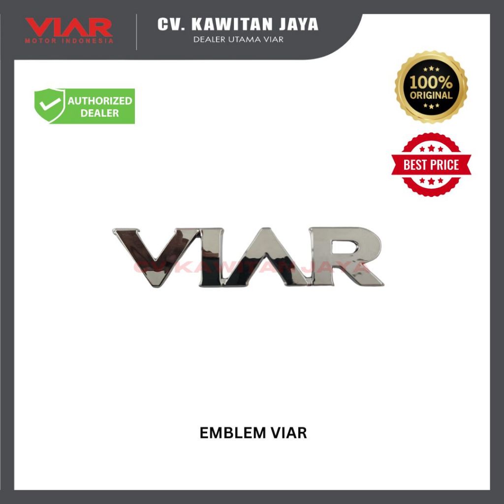 Jual EMBLEM VIAR | STIKER LOGO VIAR | Shopee Indonesia