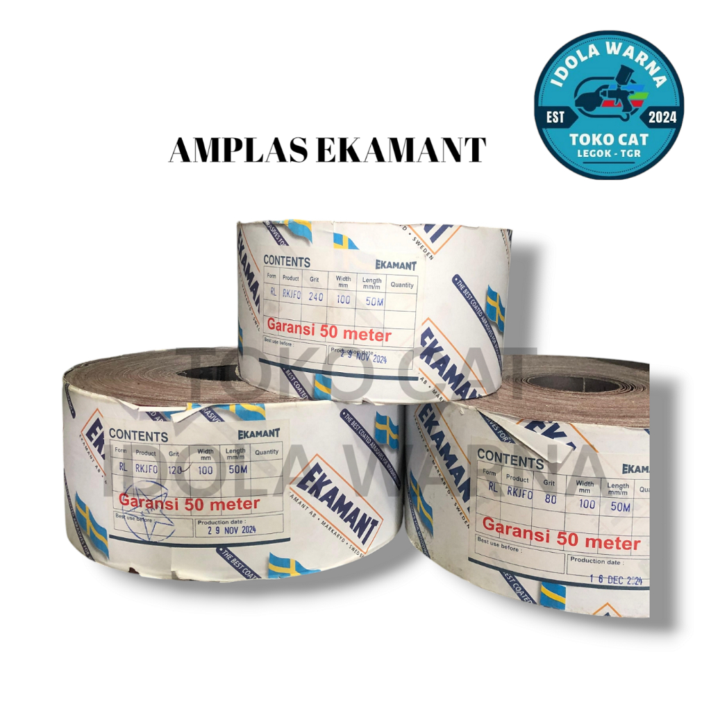 Jual Amplas Roll Ekamant RKJFO 50 Meter Original Ekamant | Shopee Indonesia