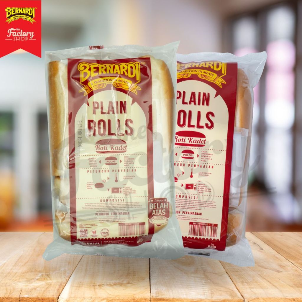 Jual Bernardi Roti Hotdog Plain Roll Hot Dog Belah Atas Belah Samping ...