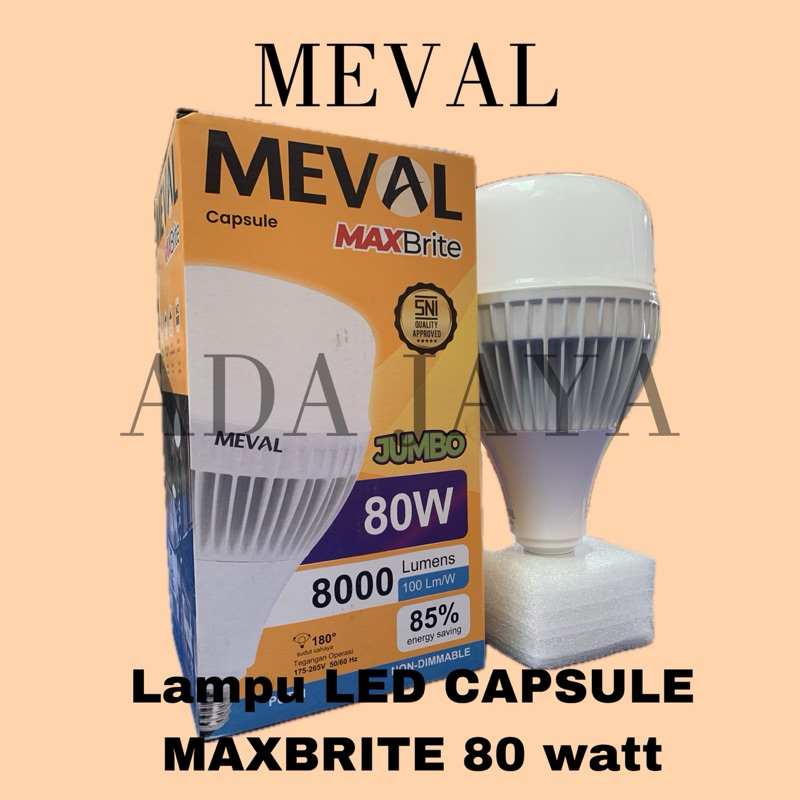 Jual LAMPU LED CAPSULE 80 watt MAXBRITE MEVAL | Shopee Indonesia