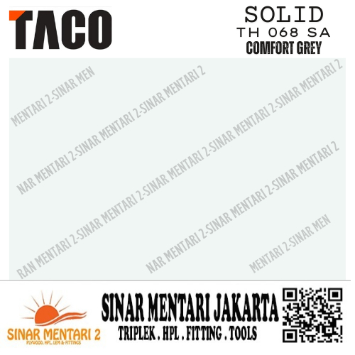 Jual TACO HPL SOLID COLOUR TH 068 SA COMFORT GREY | Shopee Indonesia