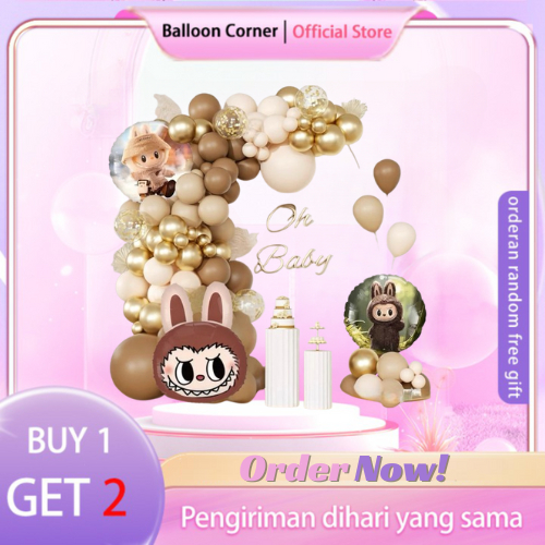 Jual (Free Angka Dan Lem) 1 SET Paket Dekorasi Ulang Tahun Labubu ...