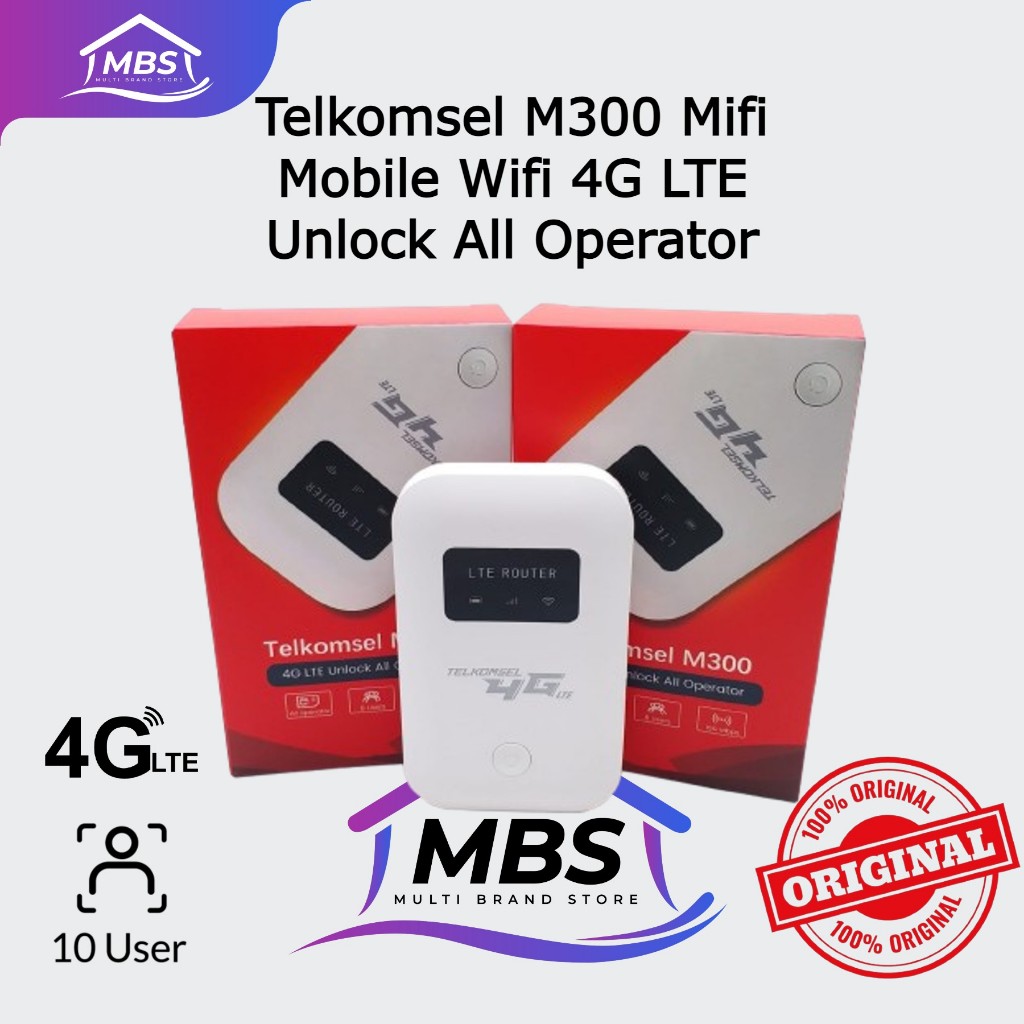 Jual Telkomsel M300 Modem Mifi Mobile wifi 4G LTE Unlock All Operator Hotspot | Shopee Indonesia