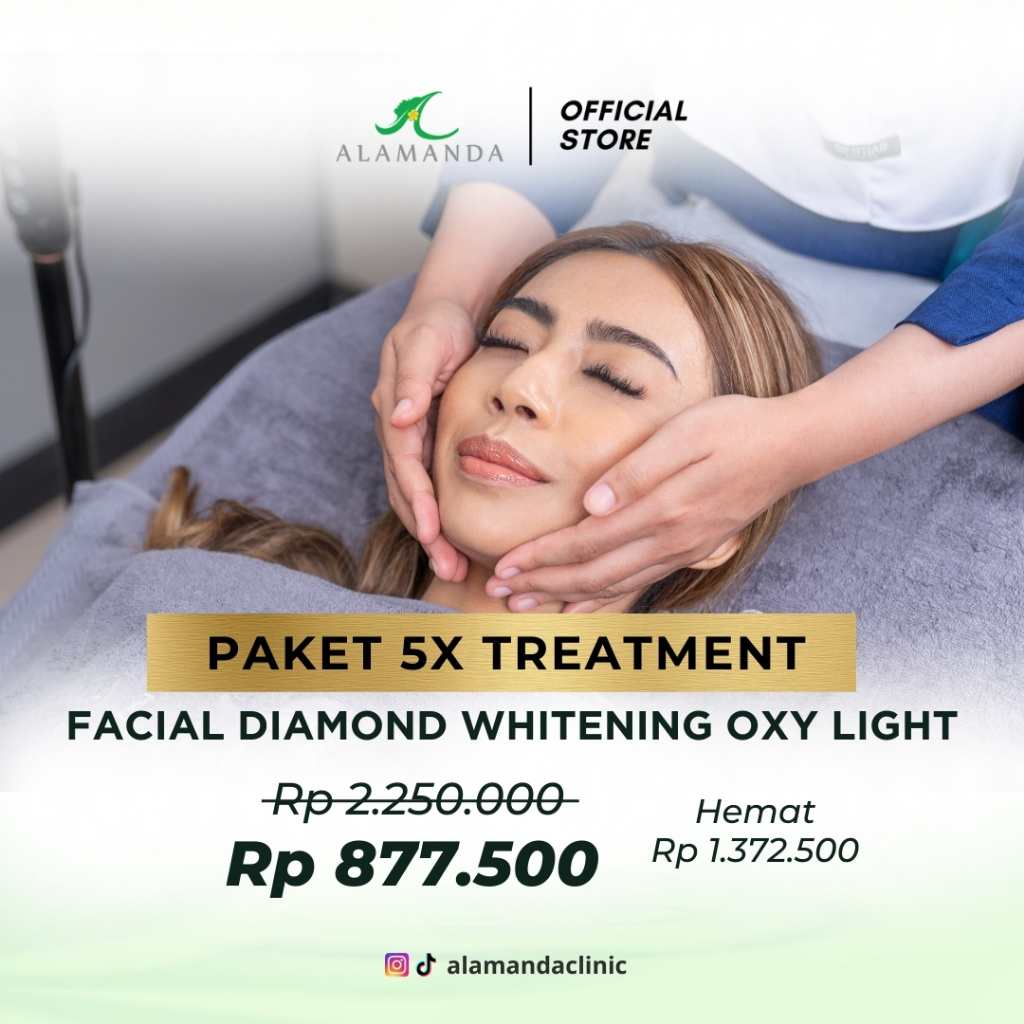 Jual Facial Diamond Whitening Oxy Light Paket 5x (Khusus Cabang Waru ...