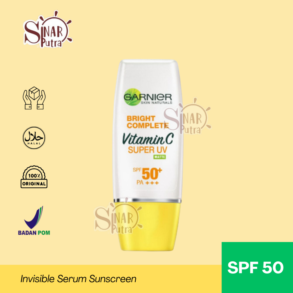 Jual [NEW] Garnier Bright Complete Super UV Spot Proof Sunscreen SPF 50 ...