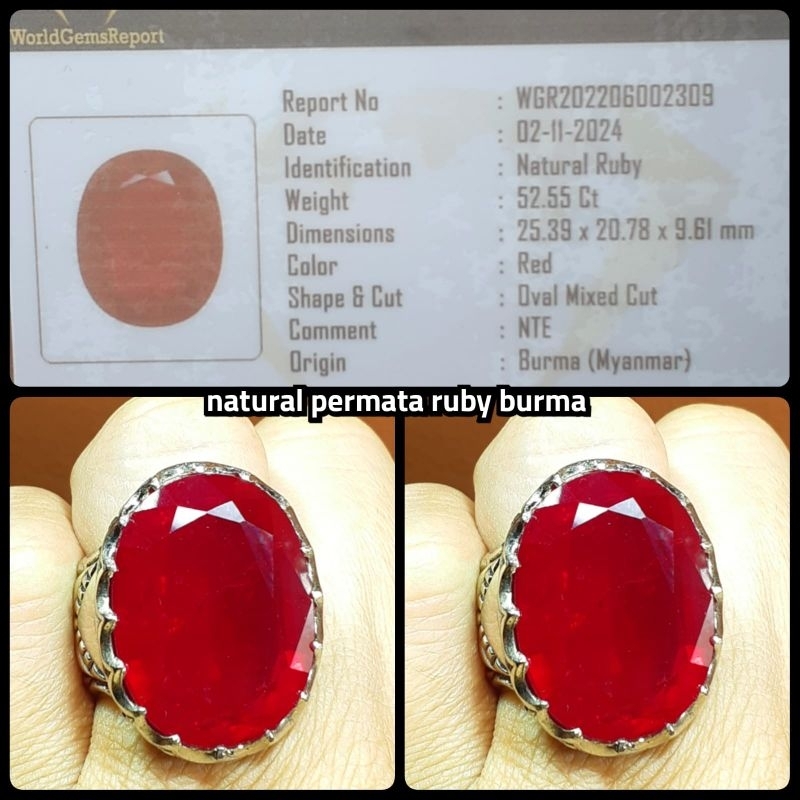 Jual natural permata ruby burma big jumbo super ( asli myanmar ...