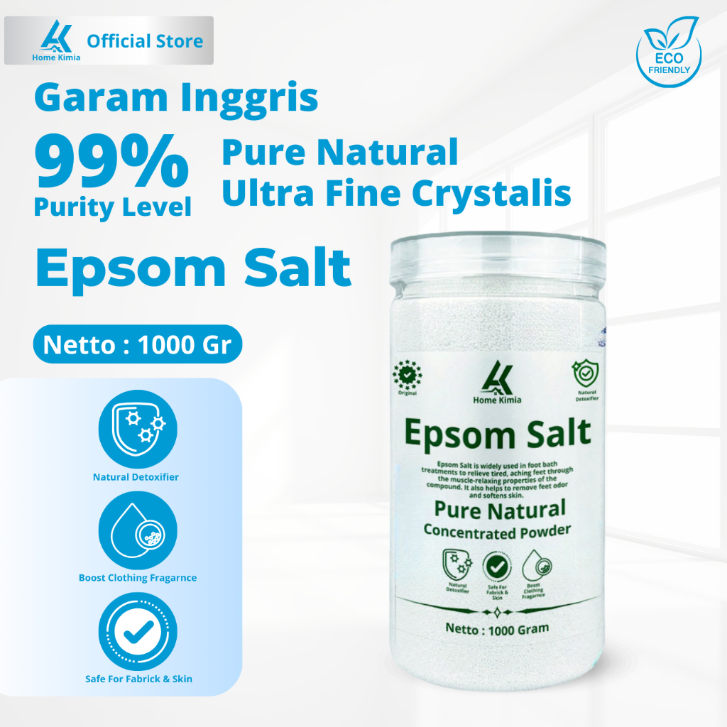 Jual Home Kimia Epsom Salt Pure Natural Garam Inggris Salt Magnesium ...