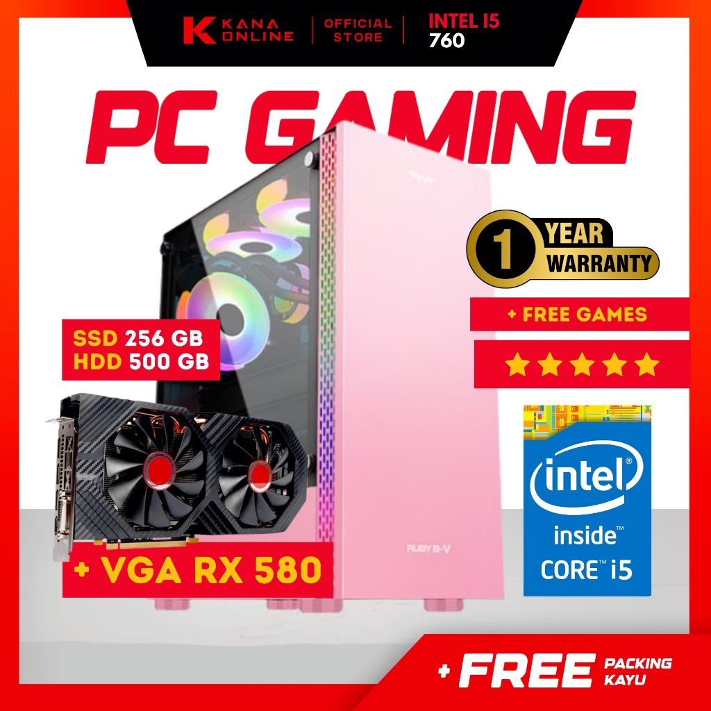 Jual CPU Core i5 RAM 8GB FEAT VGA RX 580 4GB !!! | Shopee Indonesia