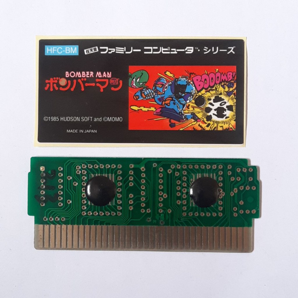Jual Kaset Nintendo 72 Pin PCB "Bomberman" Normal Game Jadul NES Spica ...