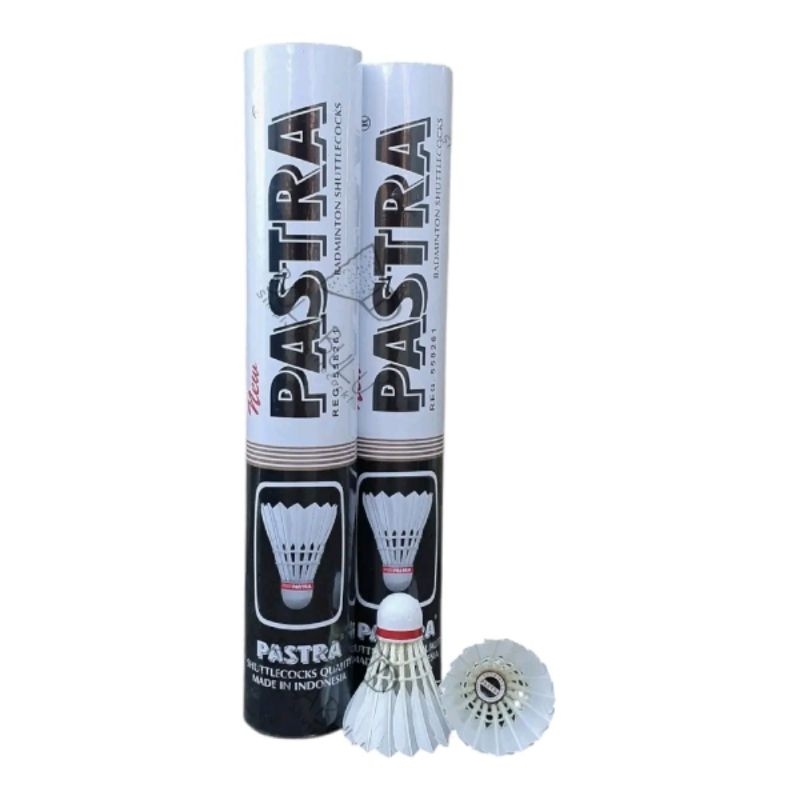 Jual SHUTTLECOCK BADMINTON PASTRA HITAM PUTIH ORIGINAL 1 SLOP 12 PCS ...