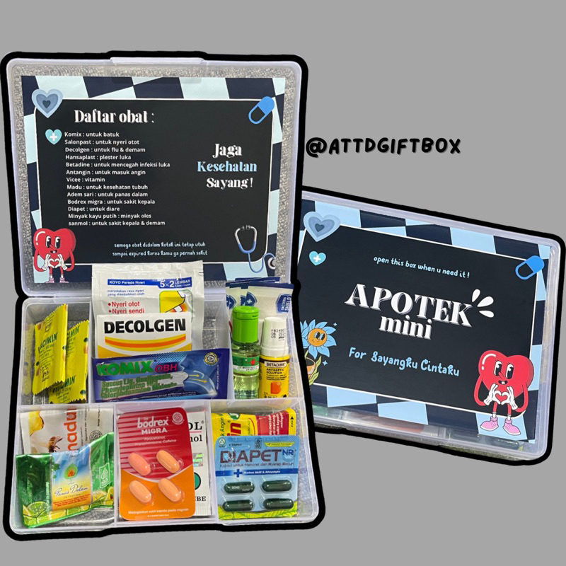 Jual READY STOK APOTEK MINI HEMAT APOTEK MINI BUAT PACAR APOTEK MINI ...