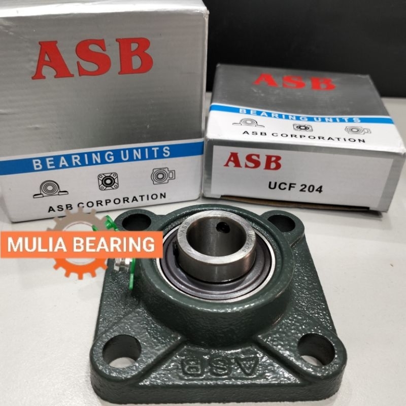 Jual BEARING UNIT UCF 204 ( as 20mm ) ASB ORIGINAL | Shopee Indonesia