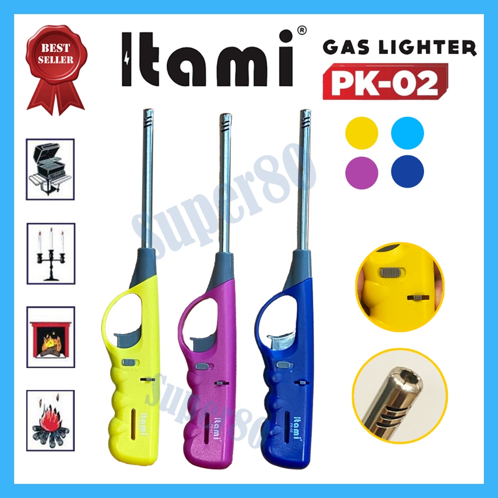 Jual Pemantik Kompor ITAMI PK-02 Korek Api Panjang Tembak Gas Lighter ...