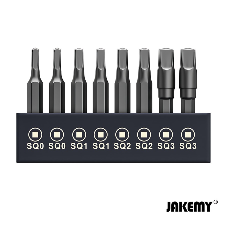 Jual Jakemy JM-Type 18 Bits Mata Obeng Square Set Kualitas CRV H4*28MM ...