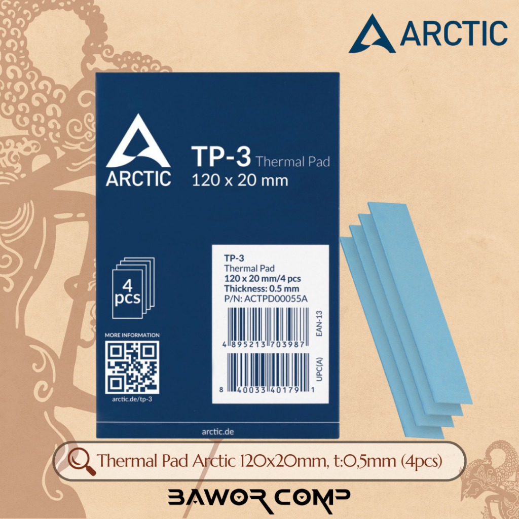 Jual Thermal Pad Arctic TP-3 TP3 | 6W/mK High Performance Thermalpad ...