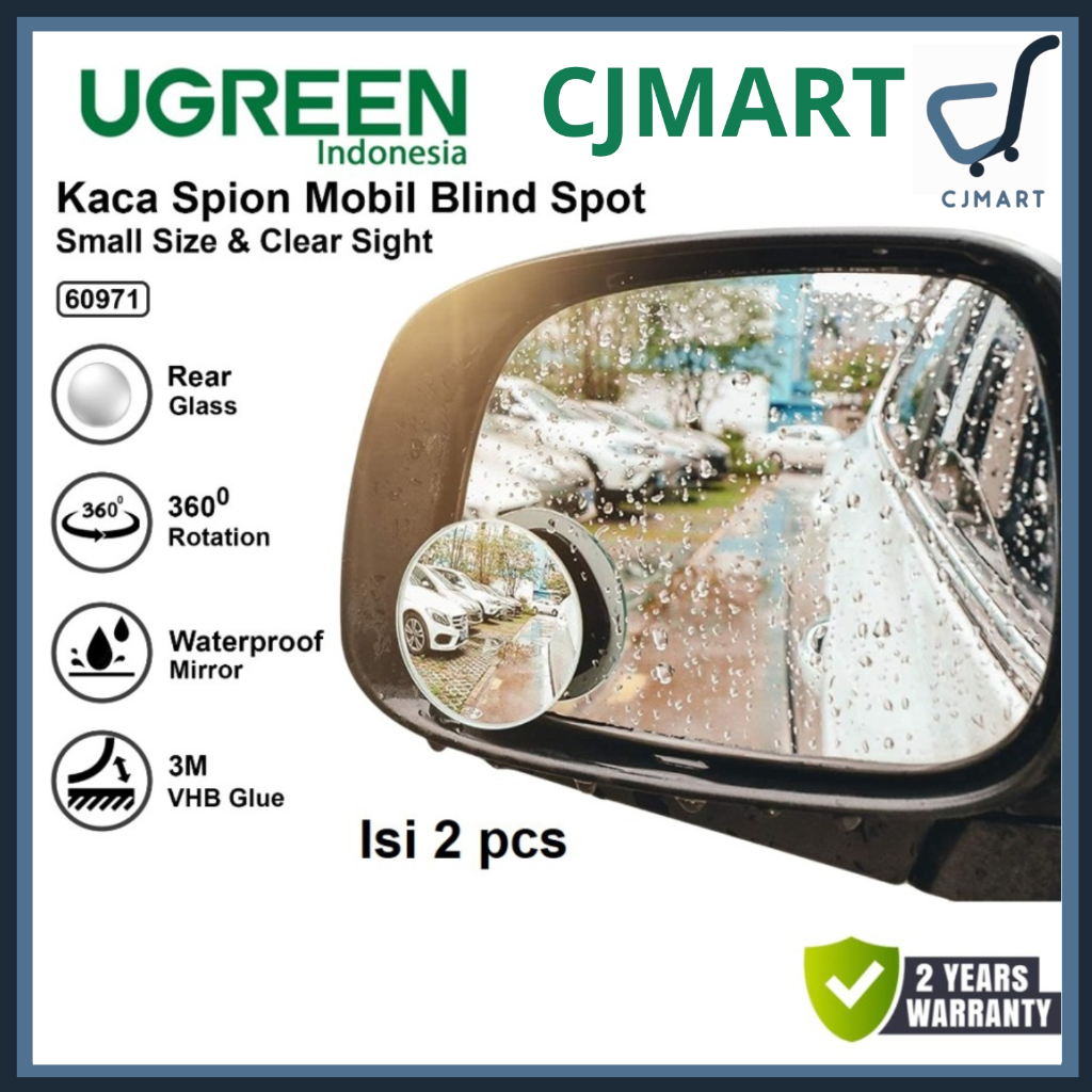 Jual UGREEN Blind Spot Kaca Spion Cembung Mini Wide Angle Car Rearview ...