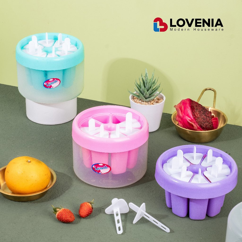 Jual LOVENIA CETAKAN ES KRIM Stik DIY Es Loli Lilin Jelly Mambo Pudding ...