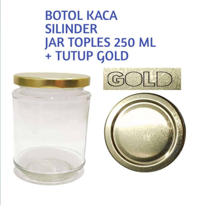 Jual SATUAN 250ml Botol kaca TG JAR botol Kaca Silinder Sambel Botol ...