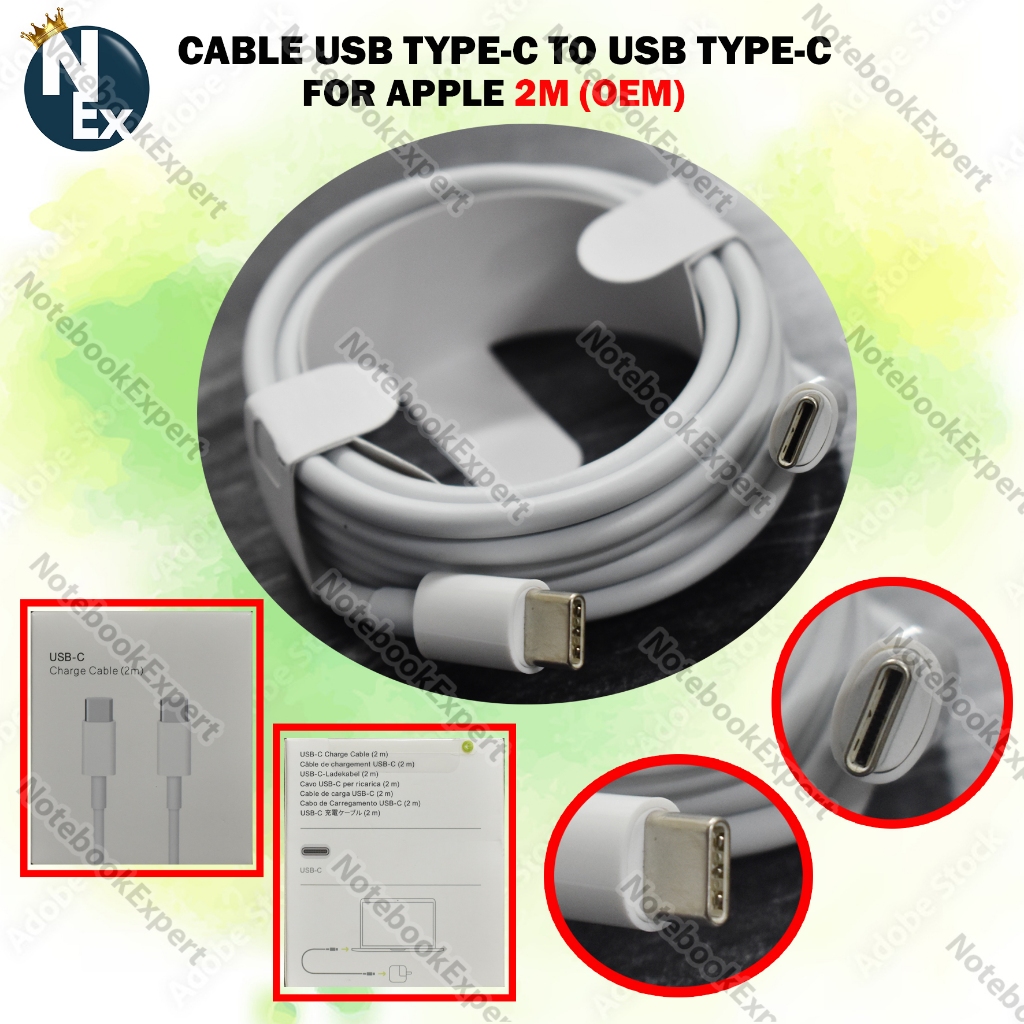 Jual CABLE USB TYPE-C TO USB TYPE-C 2M OEM | Shopee Indonesia