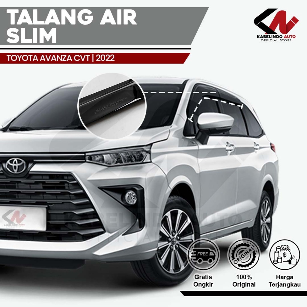 Jual Talang air Pintu Mobil TOYOTA Avanza CVT 2022 Model Slim 4 Pintu ...