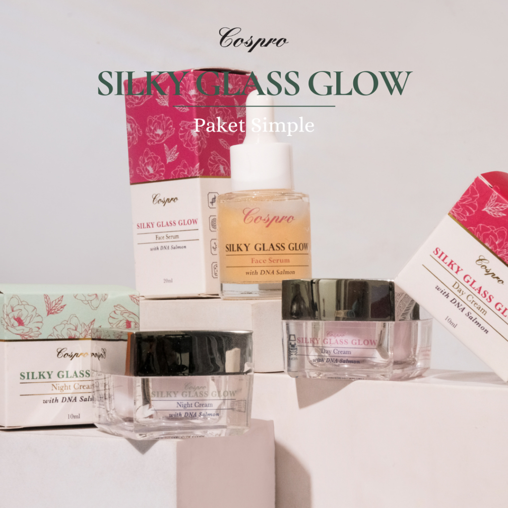 Jual COSPRO SILKY GLASS SKIN DNA SALMON Paket 3 pcs | Shopee Indonesia