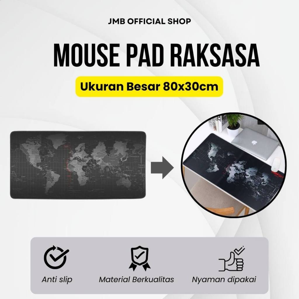 Jual (JMB) Taplak Meja Tatakan Mouse Pad Raksasa Matras Peta Dunia ...