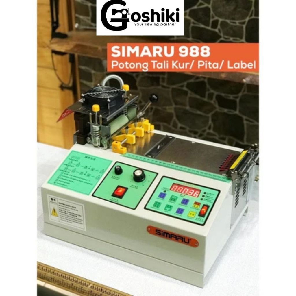 Jual [SIMARU] SM-988 Mesin potong Talikur / Pita / Label | Shopee Indonesia