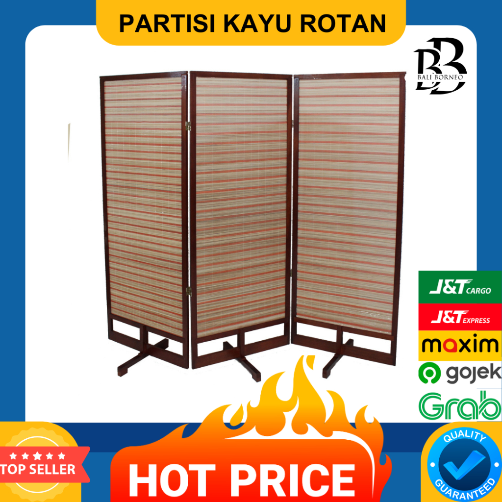 Jual Partisi Kayu Rotan - Penyekat Ruangan Kayu Rotan, Sekat Ruangan ...