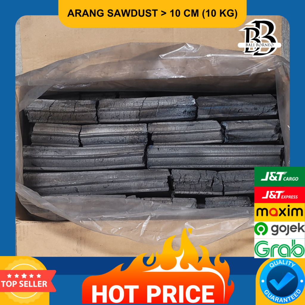 Jual Arang Briket Grade AB, Arang Briket Tanpa Asap, Arang Briket BBQ Export Quality, Sawdust ...