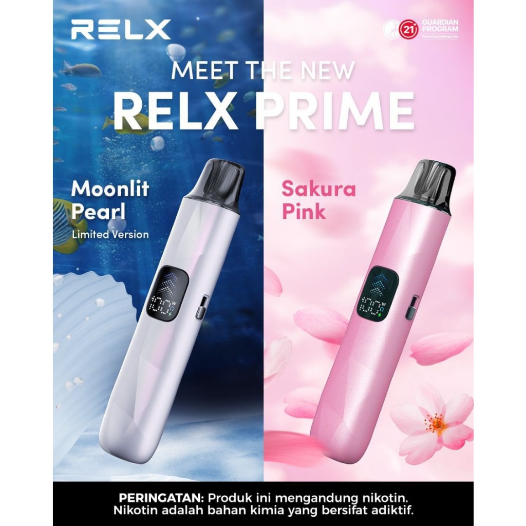 Jual RELX Prime Kit (Isi 1 Refillable Device dan 2 Ctg) | Shopee Indonesia