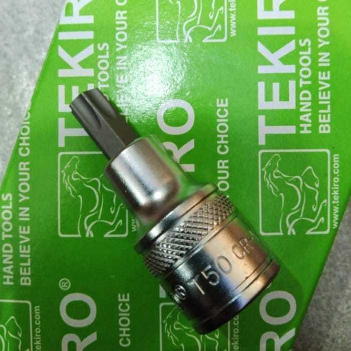 Jual TEKIRO STAR BIT SOCKET T50 T40 KUNCI MATA SOCK BINTANG ORIGINAL/MATA SOK BINTANG 1/2" DR ...