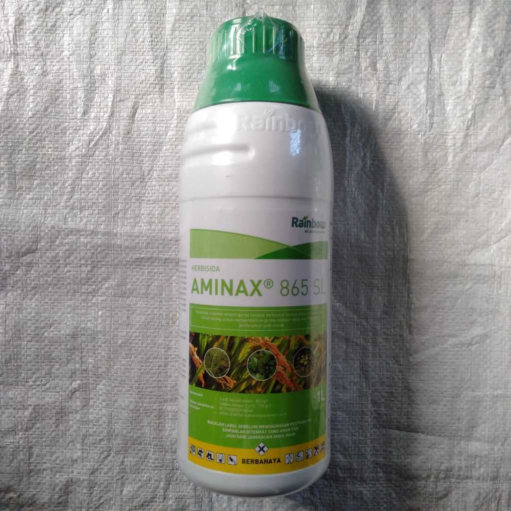 Jual HERBISIDA Selektif Purna Tumbuh Tanaman Padi AMINAX 865SL - 1000 ...