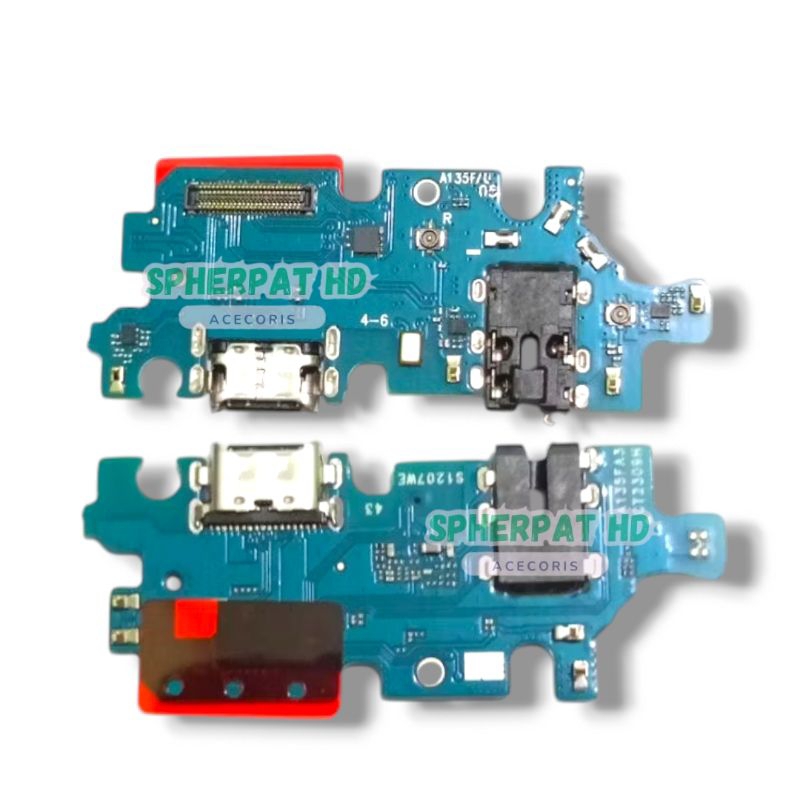 Jual papan cas Samsung galaxy A13 (4G) A135F pcb konektor charger board mic ORIGINAL CT IC ...