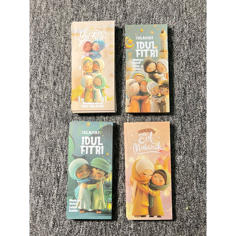 Jual Amplop/angpou Lebaran Muslim Hari Raya Idul Fitri Muslim Chibi ...