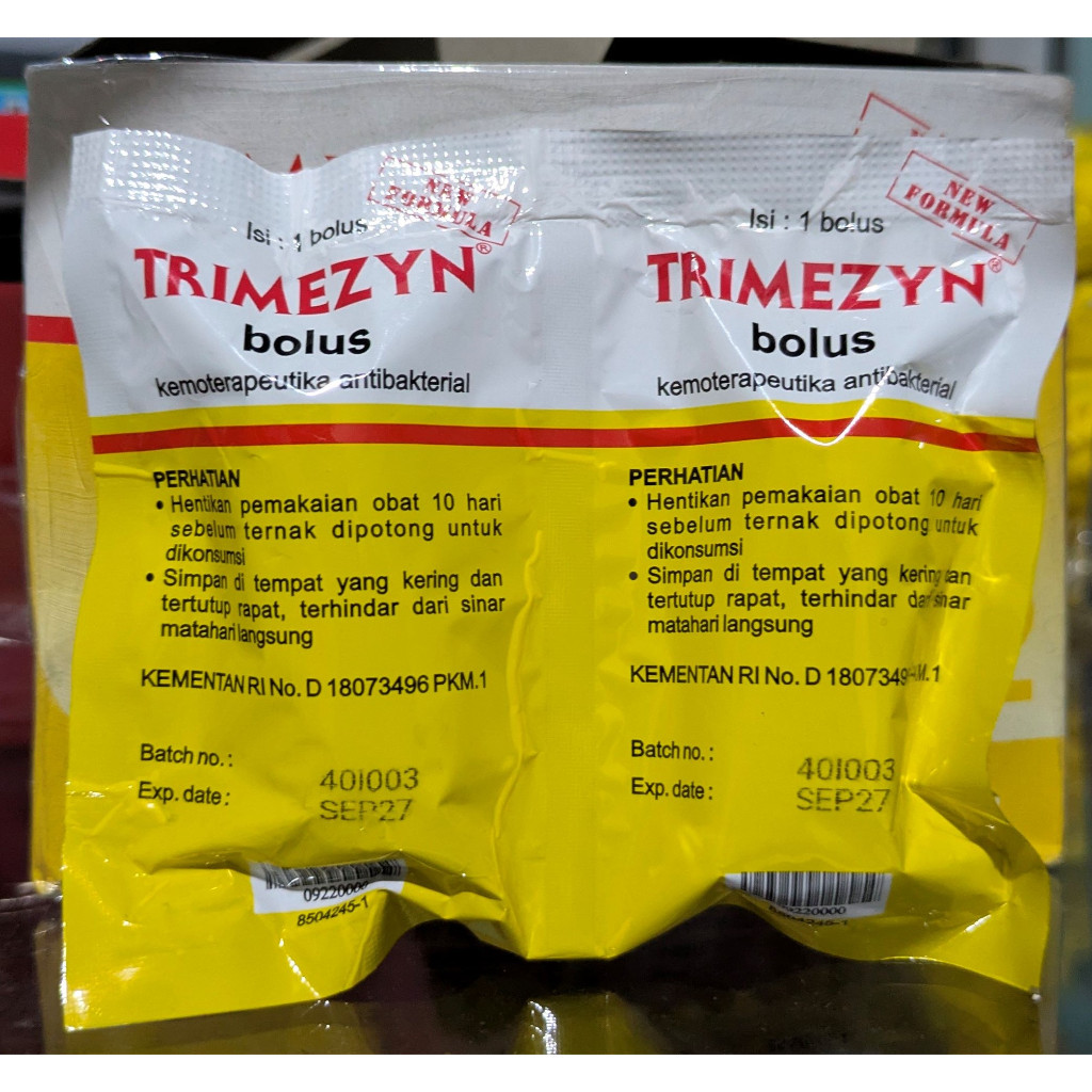 Jual Trimezyn Bolus Kemoterapeutika antibakterial @6000/Bolus | Shopee ...
