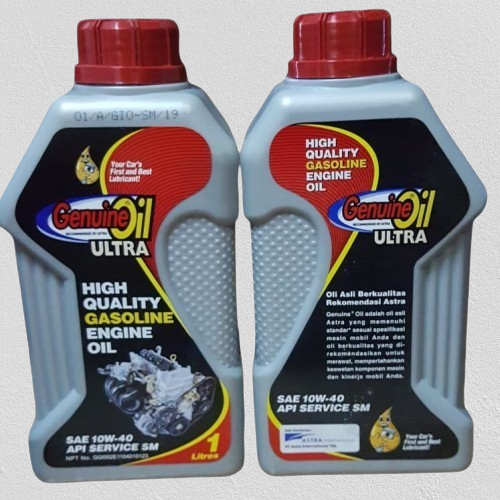 Jual Oli Mesin Daihatsu Genuine Oil Ultra 10W40 API SN Botol 1L ...