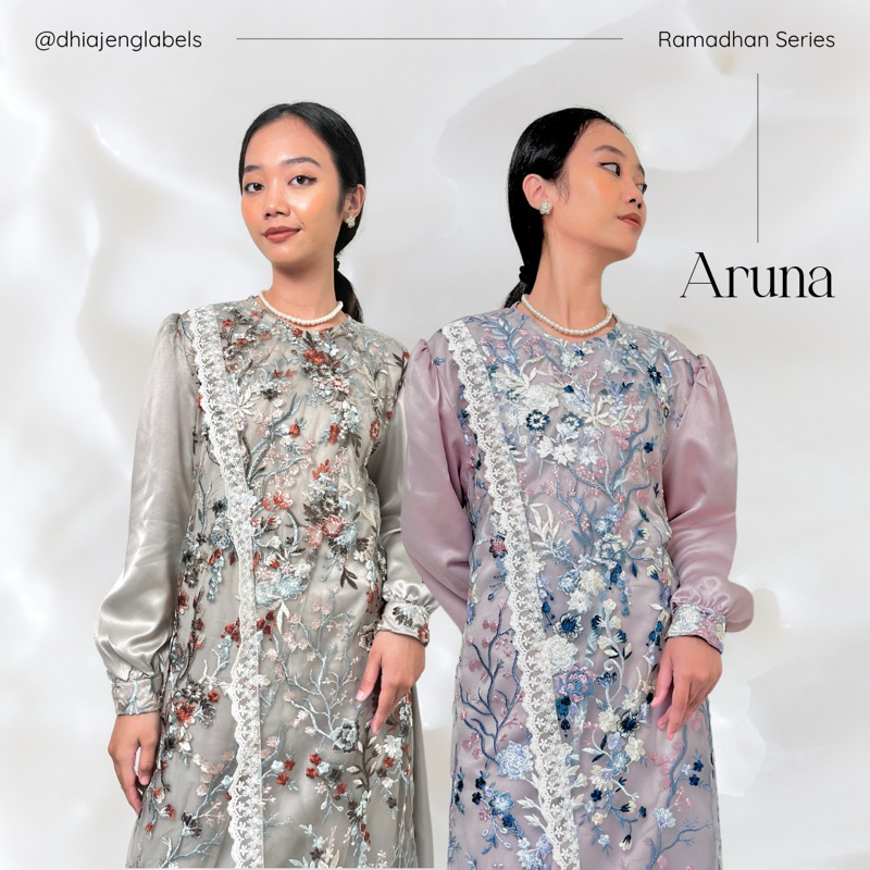 Jual ARUNA Dress brukat - Baju Lebaran Brukat - Dhiajeng Labels - Gamis ...