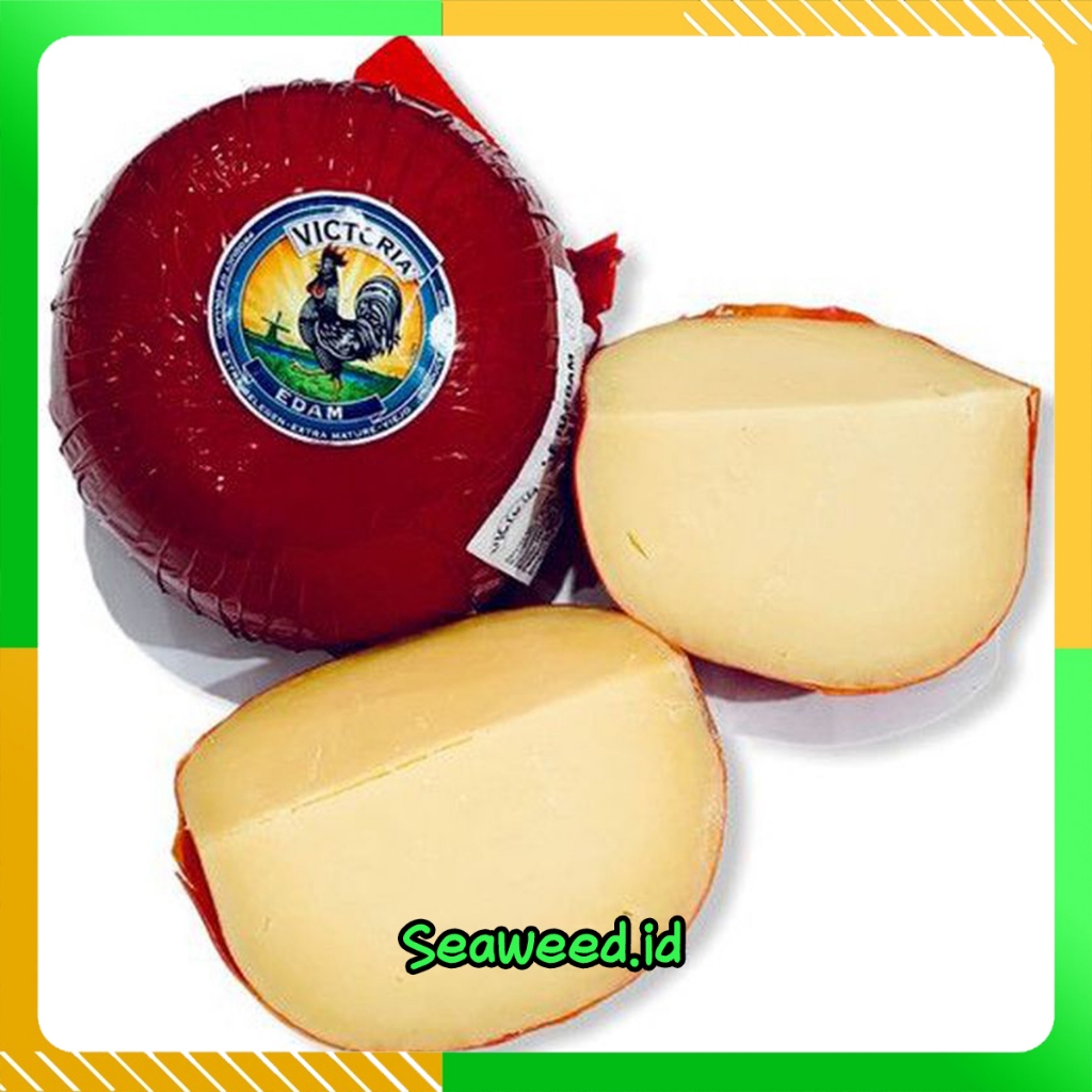 Jual VICTORIA Keju Edam 100 / 250 Gram | Keju Ayam | Keju Edam Bola ...